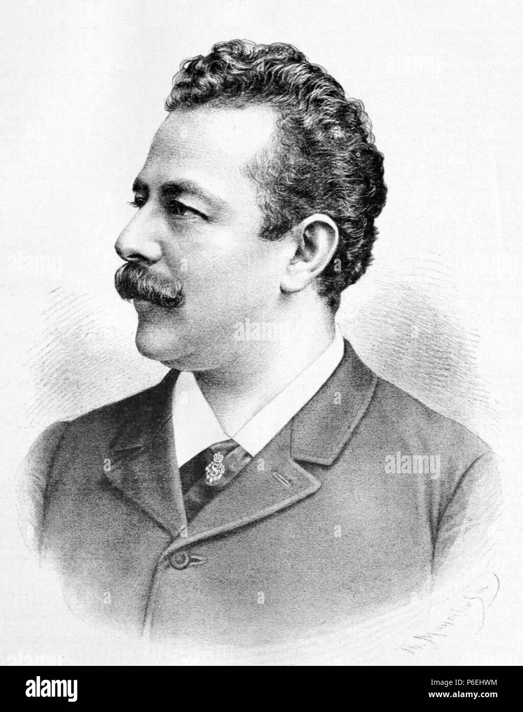 4 Alfred Grünfeld 1890 Th. Mayerhofer Stock Photo - Alamy