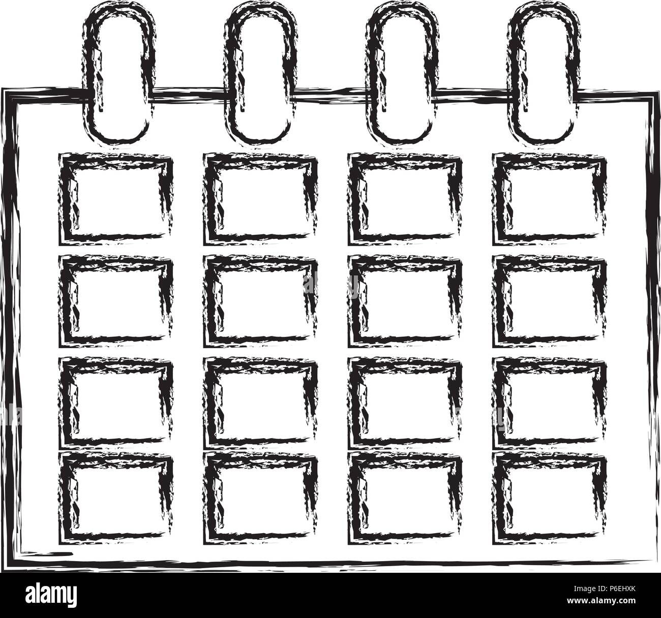 grunge calendar organizer event day information vector illustration Stock Vector Image & Art - Alamy