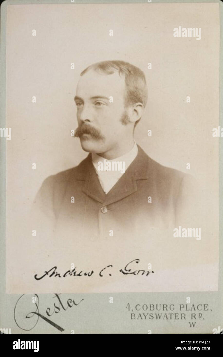 Photo of Andrew Carrick Gow, circa 1890s, albumen print mounted on card ...