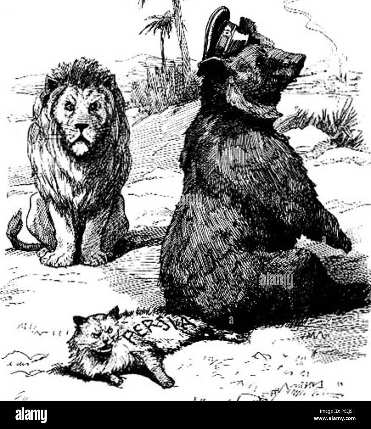 Cartoon anglo russian persian hi-res stock photography and images - Alamy