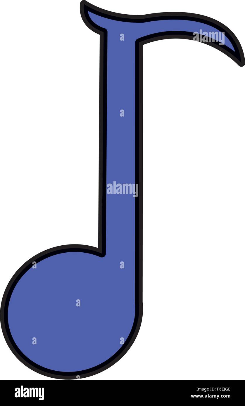 color quaver rhythm musical note sign Stock Vector Image & Art - Alamy