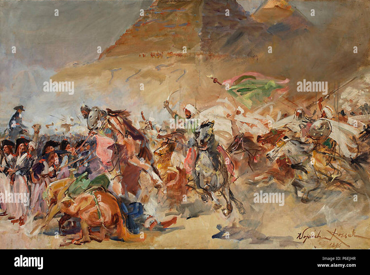 . Polski: Bitwa pod piramidami English: Battle of the Pyramids 1896 7 ...