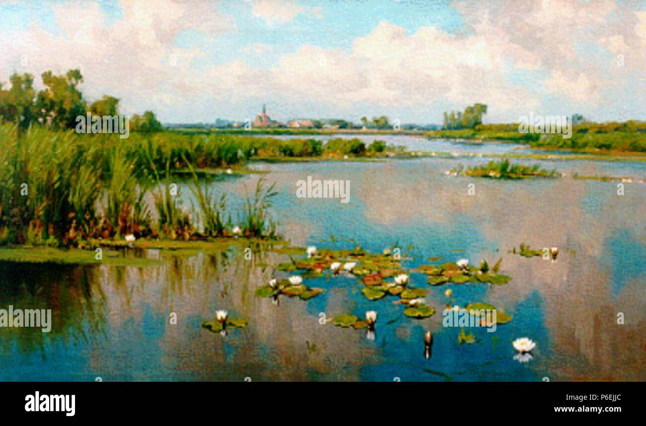 English: Gezicht op Kortenhoef . circa 1920 7 Bernard van Beek kortenhoef Stock Photo - Alamy