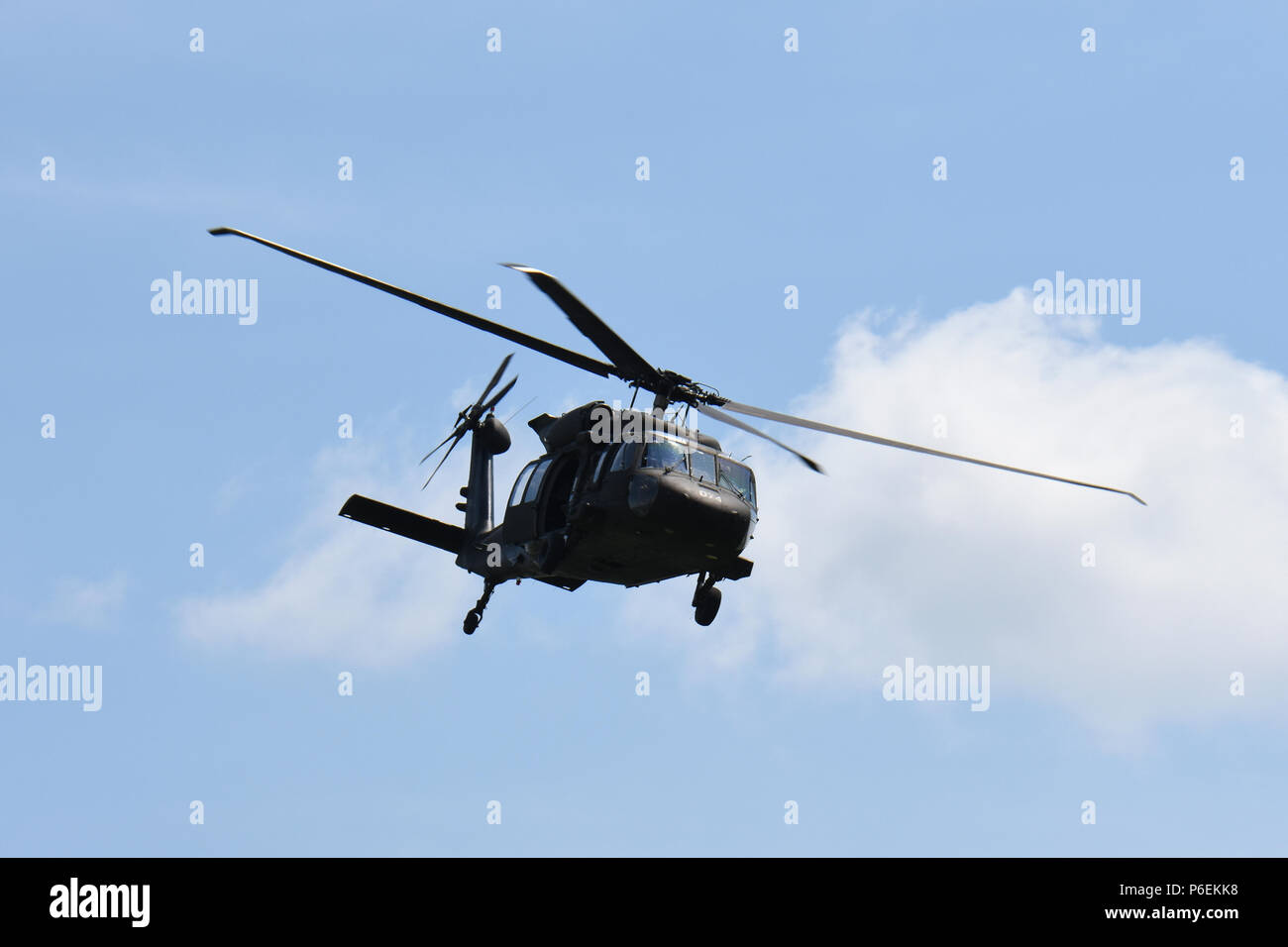 A UH-60 Black Hawk helicopter assigned to the Wisconsin Army National ...