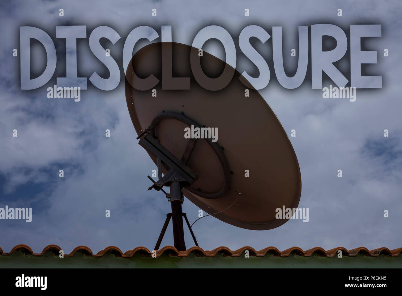 Conceptual hand writing showing Disclosure. Business photo text The ...