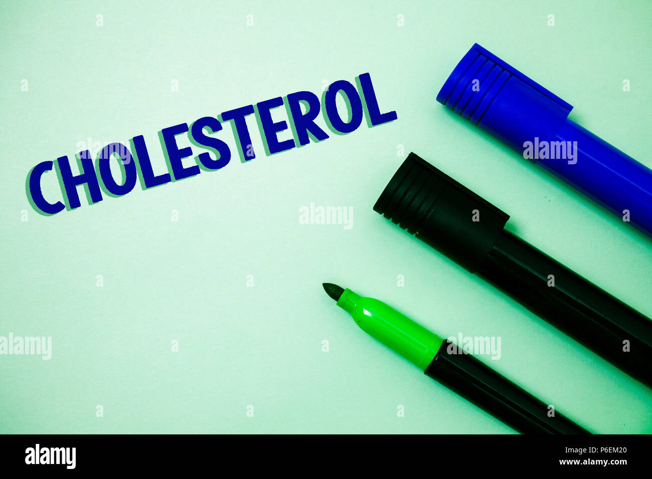Handwriting text writing Cholesterol. Concept meaning Low Density ...