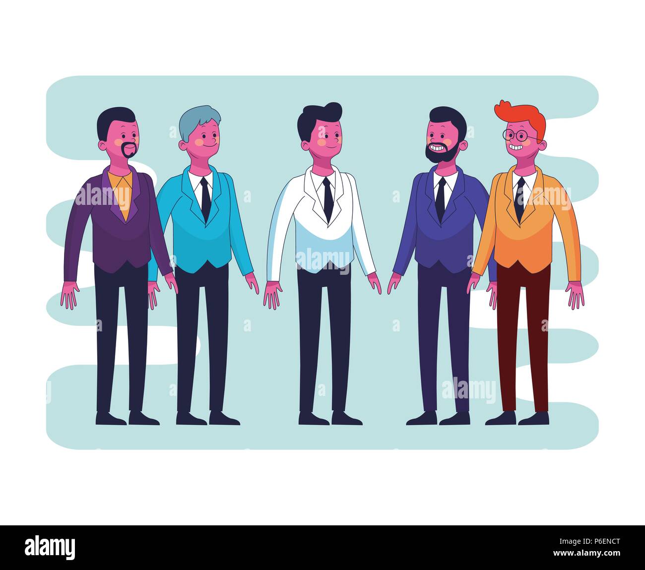 Business executive people cartoons vector illustration graphic design ...