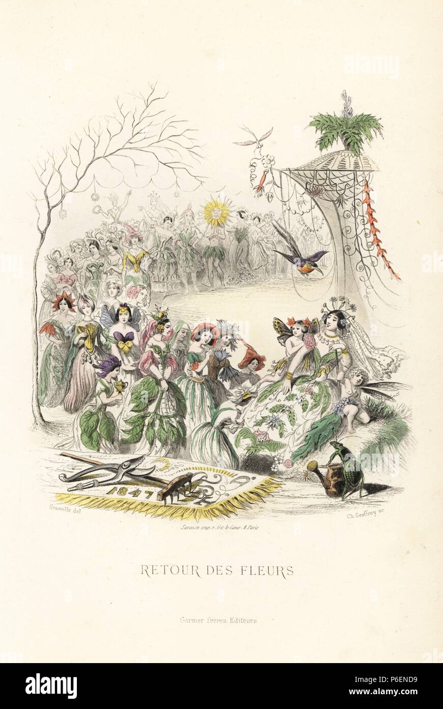 The return of the flower fairies, a procession of flower fairies ...