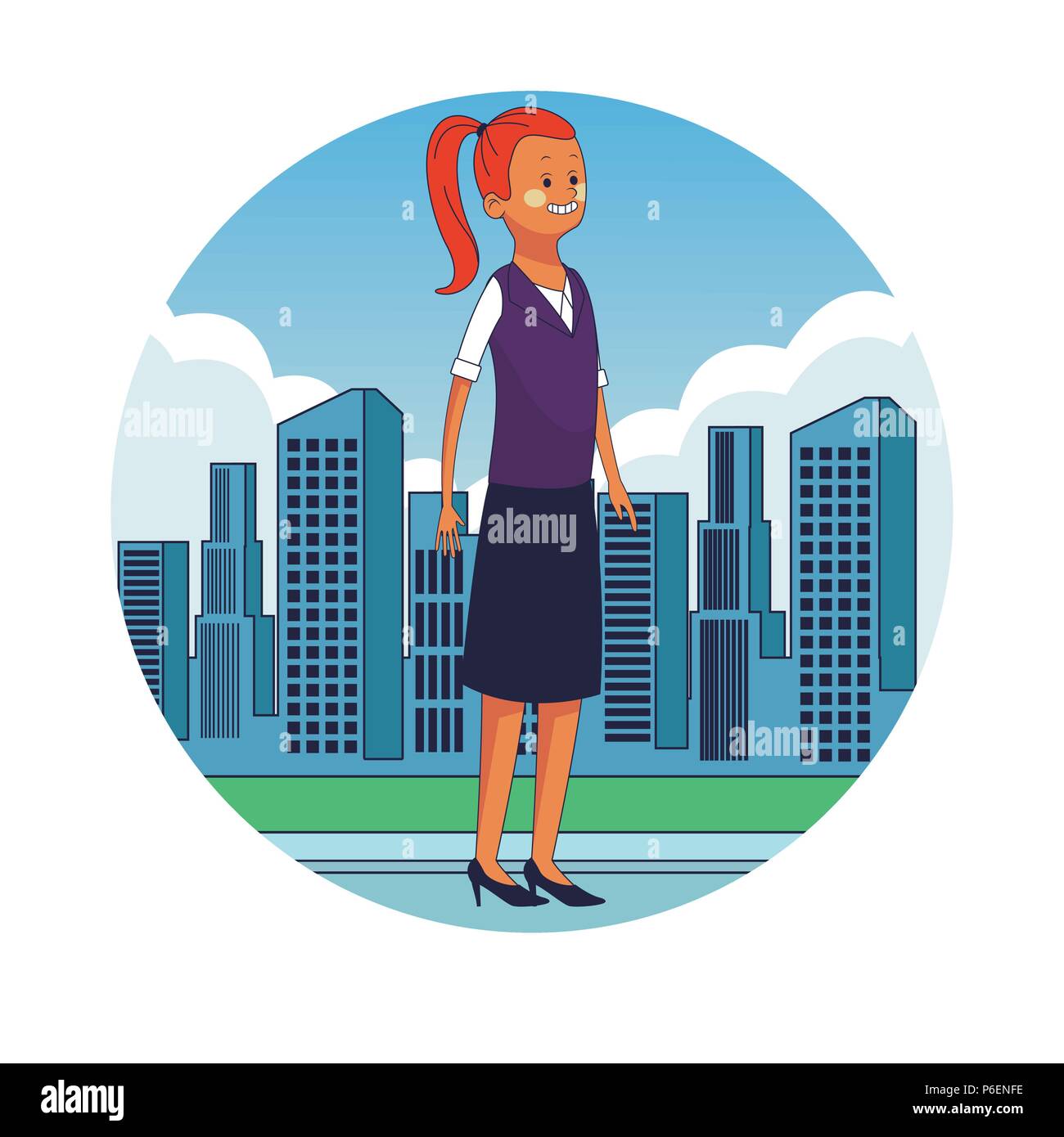 Beautiful work buildings Stock Vector Images - Alamy