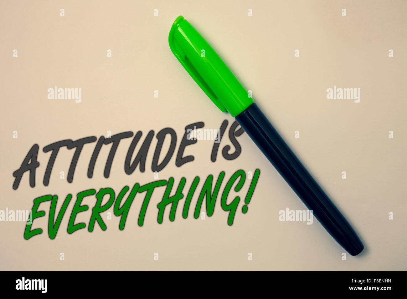 Handwriting text writing Attitude Is Everything. Concept meaning ...