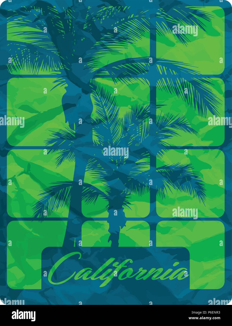 Surfboard in sunset california Stock Vector Images - Alamy