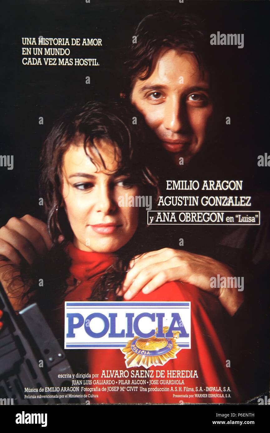PELICULA : POLICIA , 1987. DIRECTOR : ALVARO SAENZ DE HEREDIA. ACTORES : EMILIO ARAGON , ANA ...