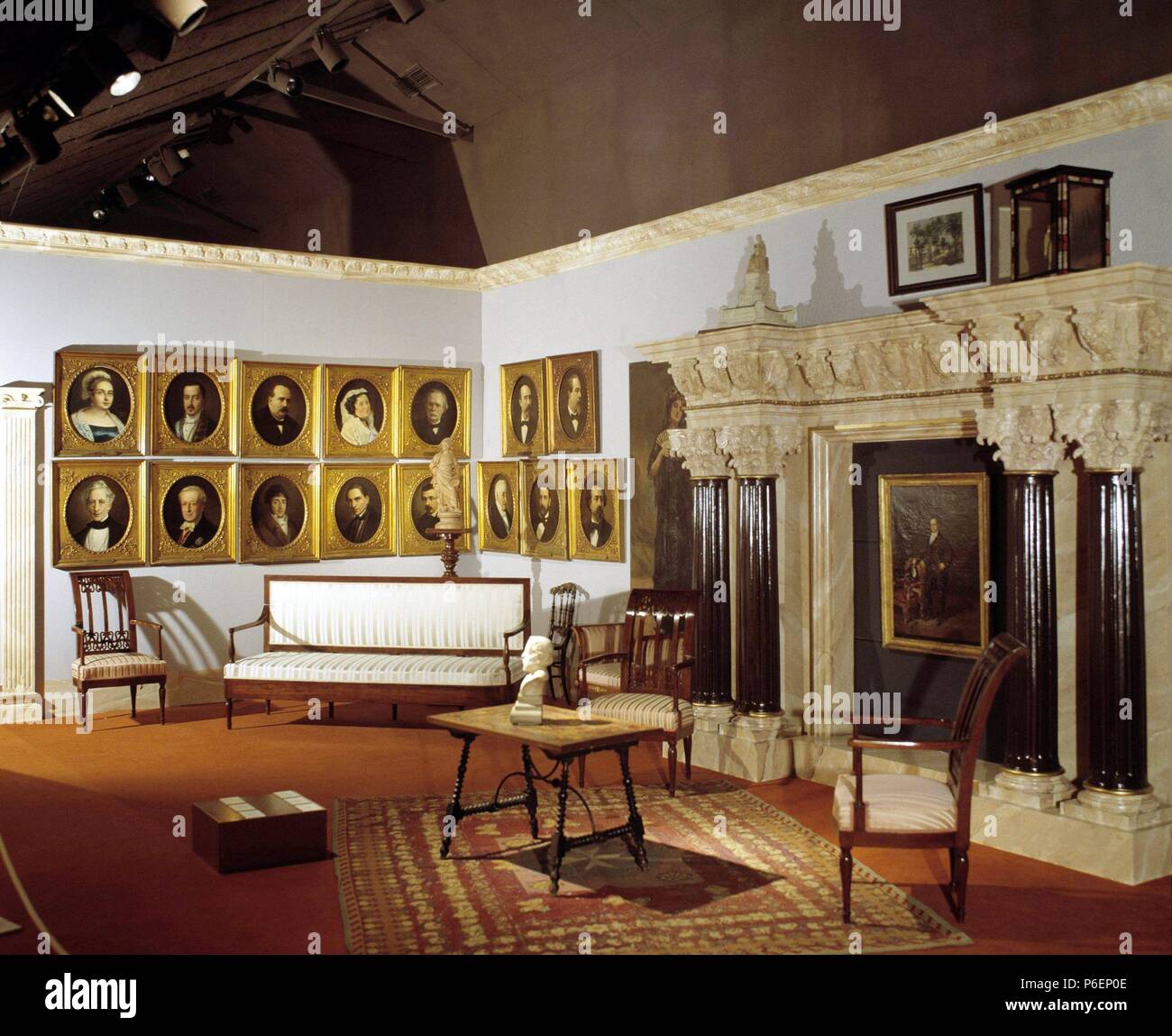 GUERRERO , MARIA. ACTRIZ DE TEATRO ESPAÑOLA. MADRID 1867 - 1928. RECONSTRUCCION DEL CAMERINO DE ...