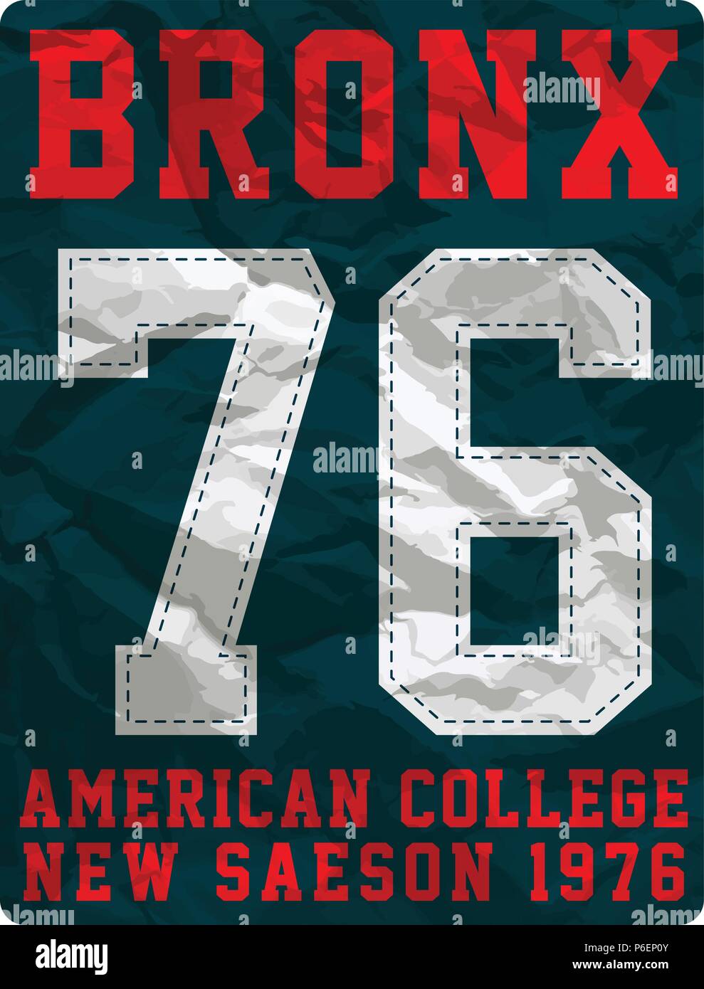 College sport typography, t-shirt graphics, vectors Stock Vector Image ...