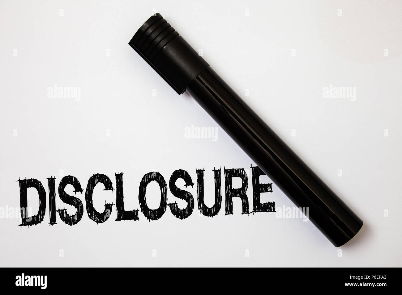 Word writing text Disclosure. Business concept for The action of making ...