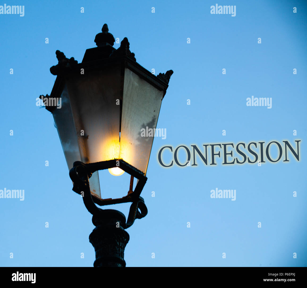 Conceptual hand writing showing Confession. Business photo text ...