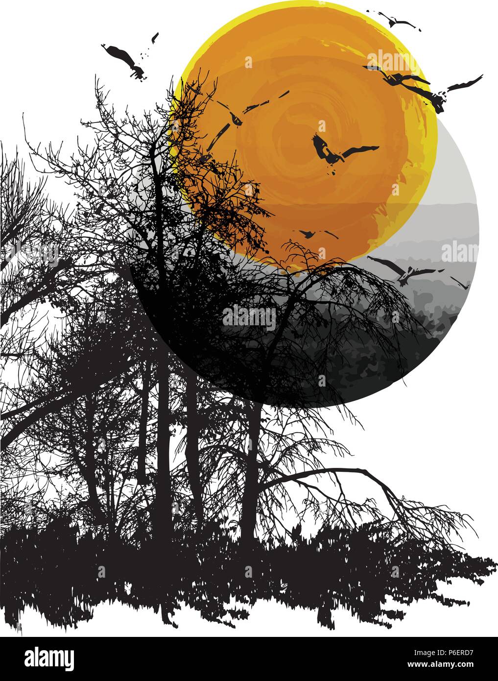 Natural background tee graphic design Stock Vector Image & Art - Alamy