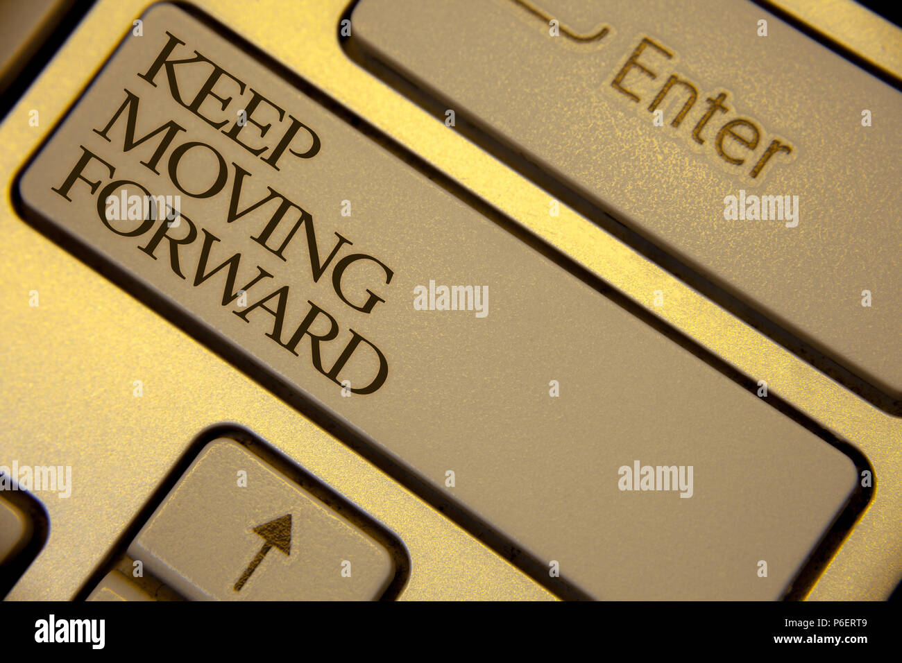 Conceptual hand writing showing Keep Moving Forward. Business photo ...