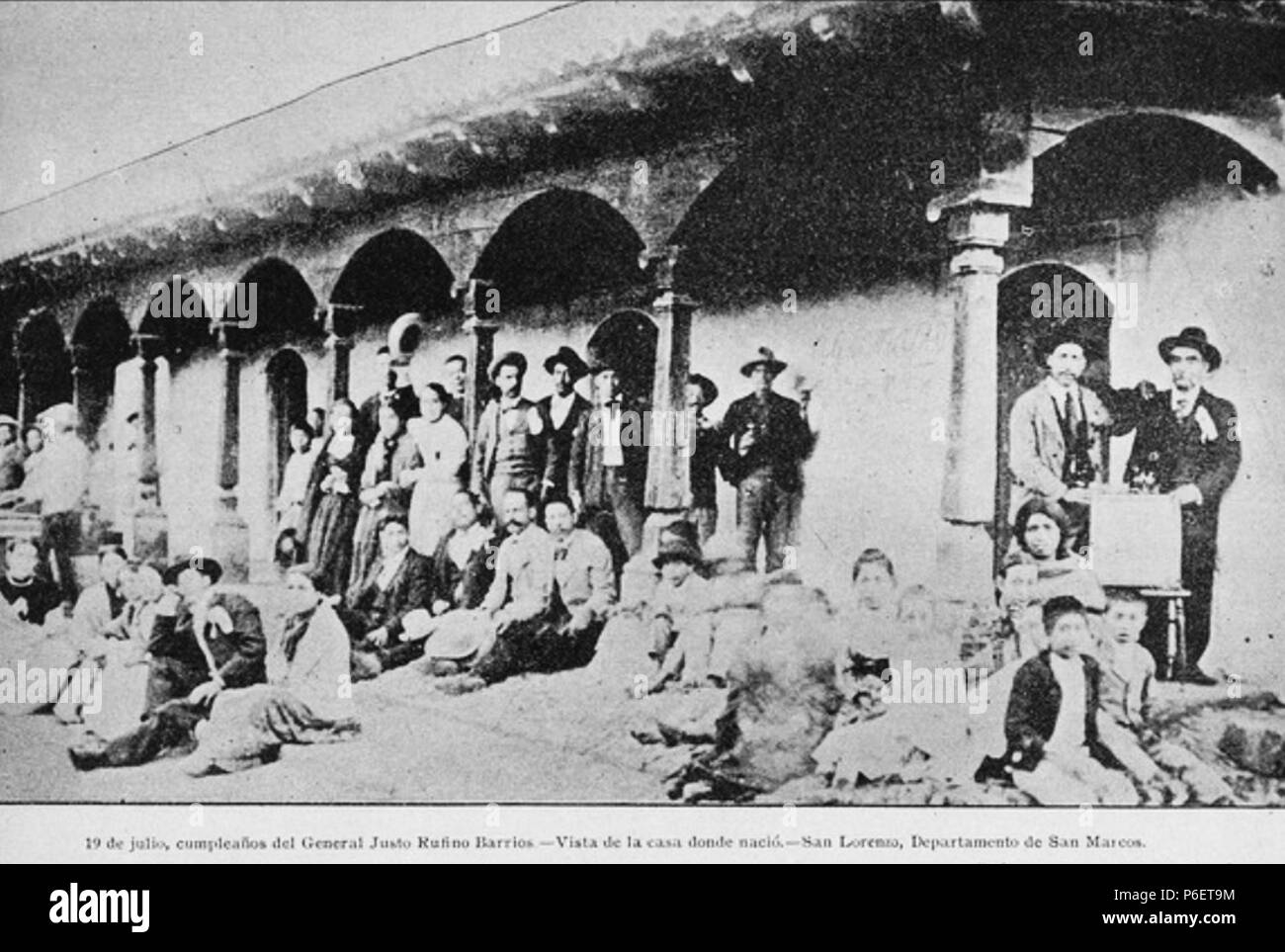 Español: Casa en donde nació Justo Rufino Barrios. Publicada en La ...