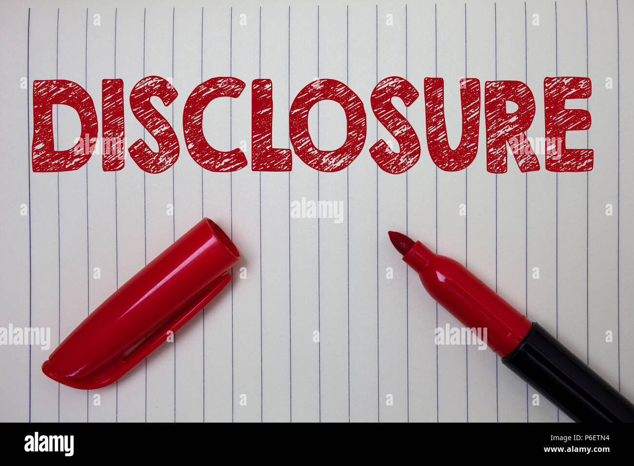 Word writing text Disclosure. Business concept for The action of making ...