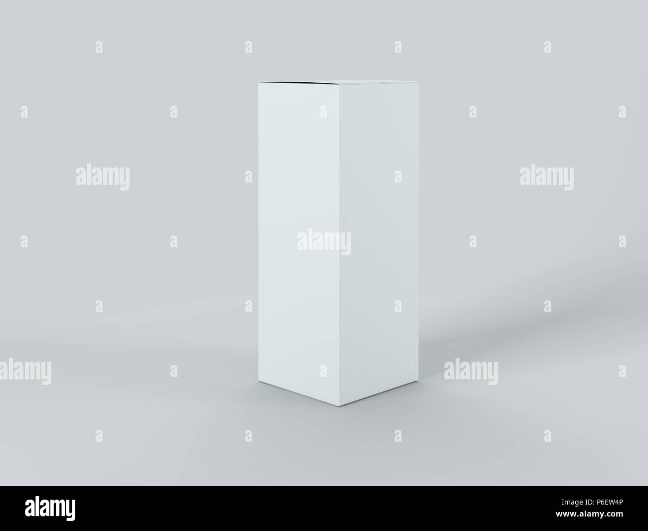 White box isolated on white background Stock Photo - Alamy