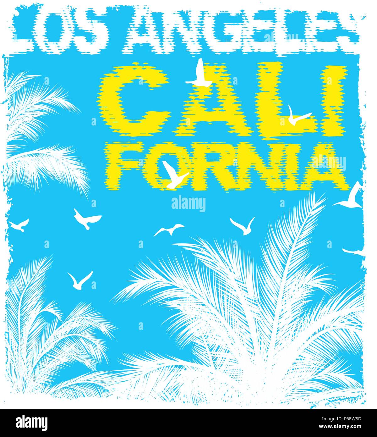 Summer beach vector background in retro style Stock Vector Image & Art ...