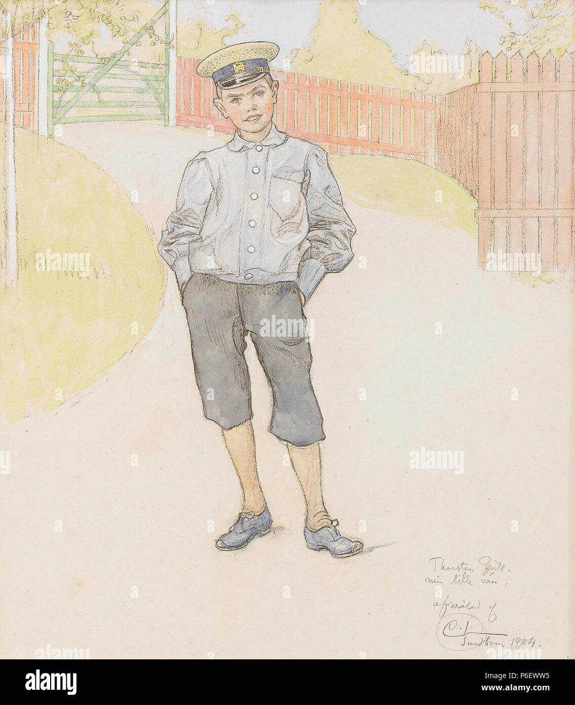 . Thorsten Grill 1904 9 Carl Larsson - Thorsten Grill 1904 Stock Photo ...
