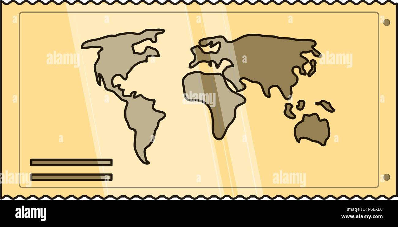world map icon over white background, vector illustration Stock Vector ...