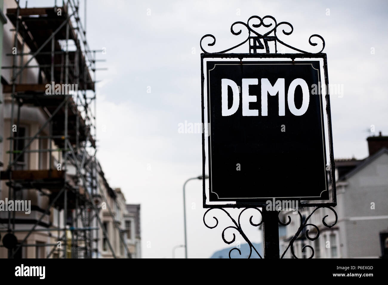 Writing note showing Demo. Business photo showcasing Trial Beta Version ...