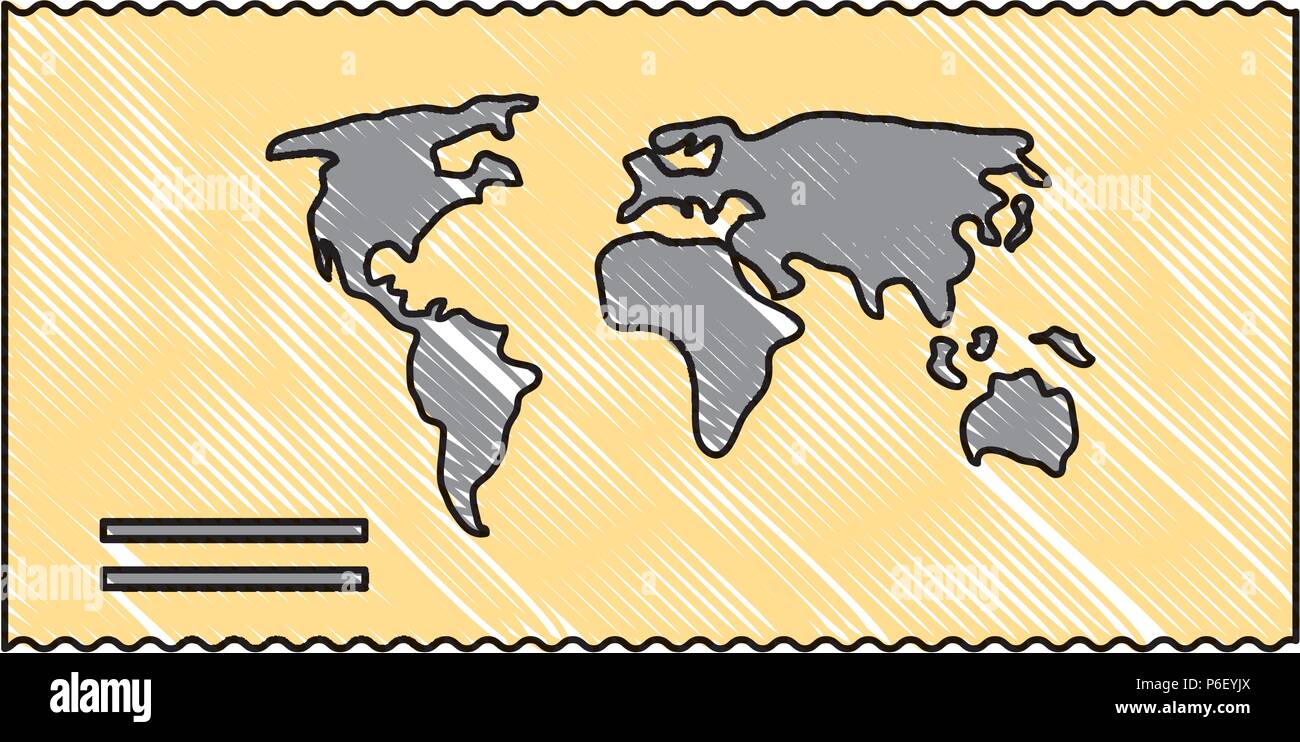 world map icon over white background, vector illustration Stock Vector ...