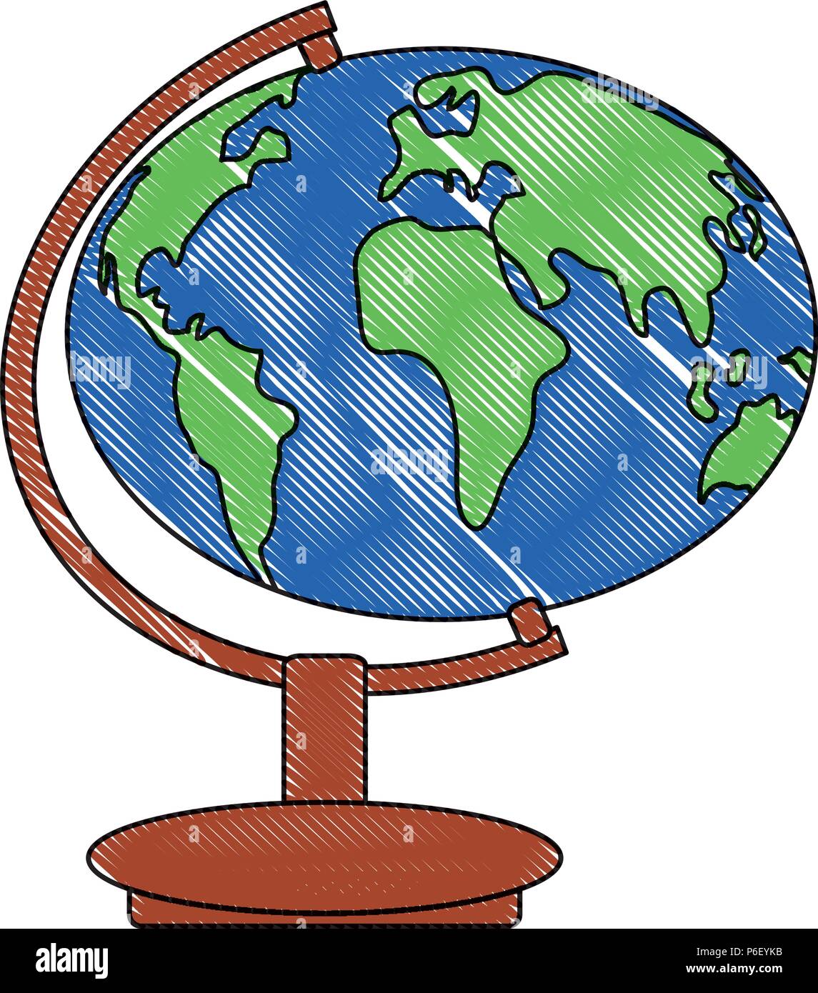 geography tool icon over white background, vector illustration Stock ...