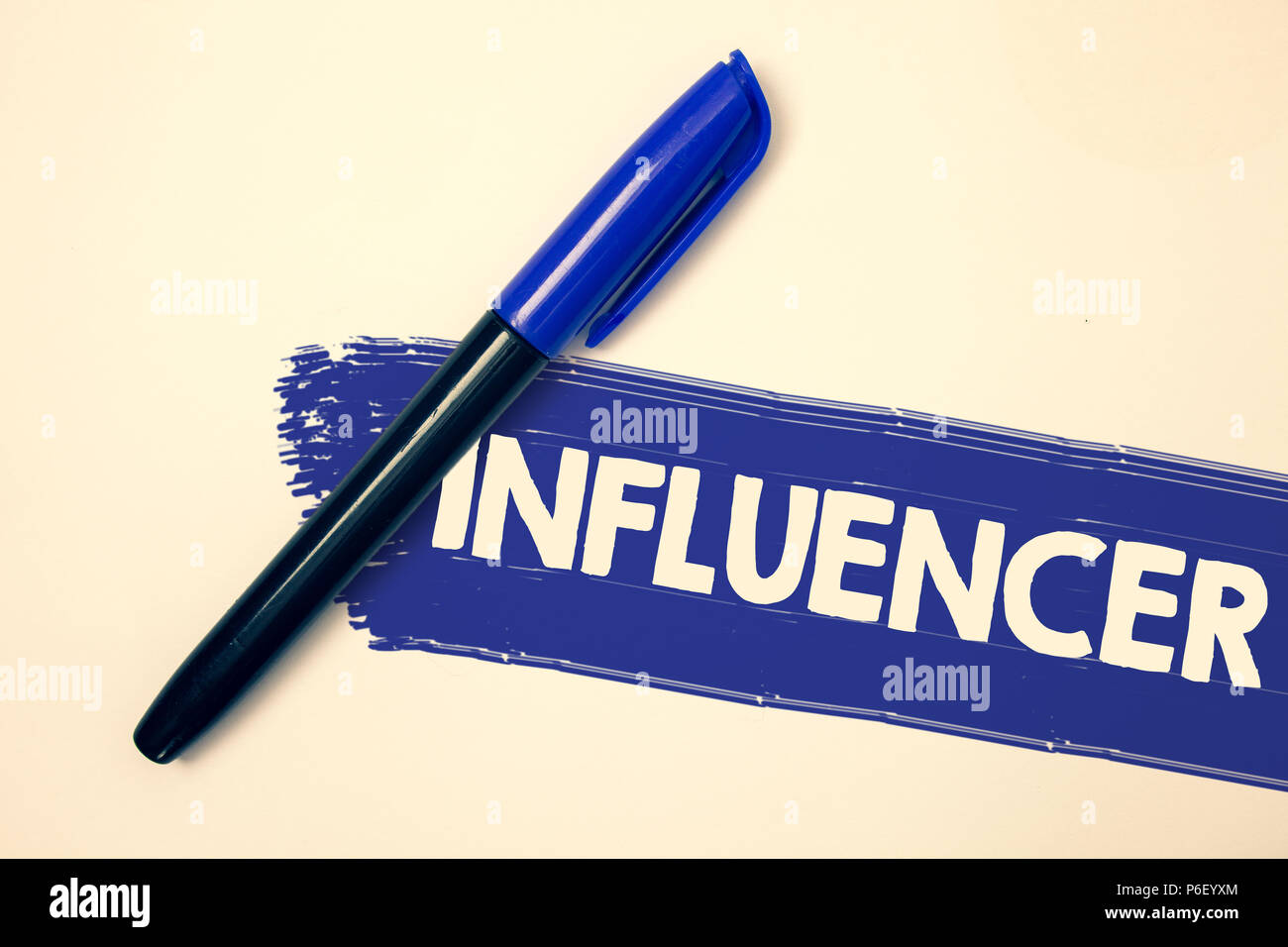 Word writing text Influencer. Business concept for Person who ...