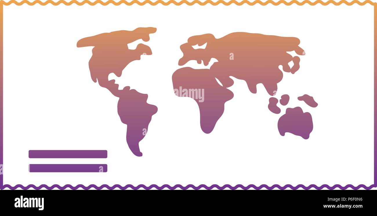 world map icon over white background, vector illustration Stock Vector ...