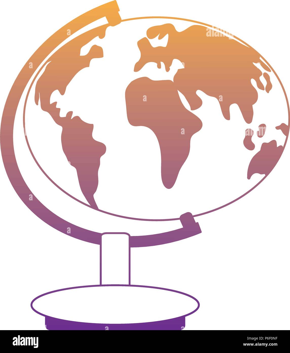 geography tool icon over white background, vector illustration Stock ...