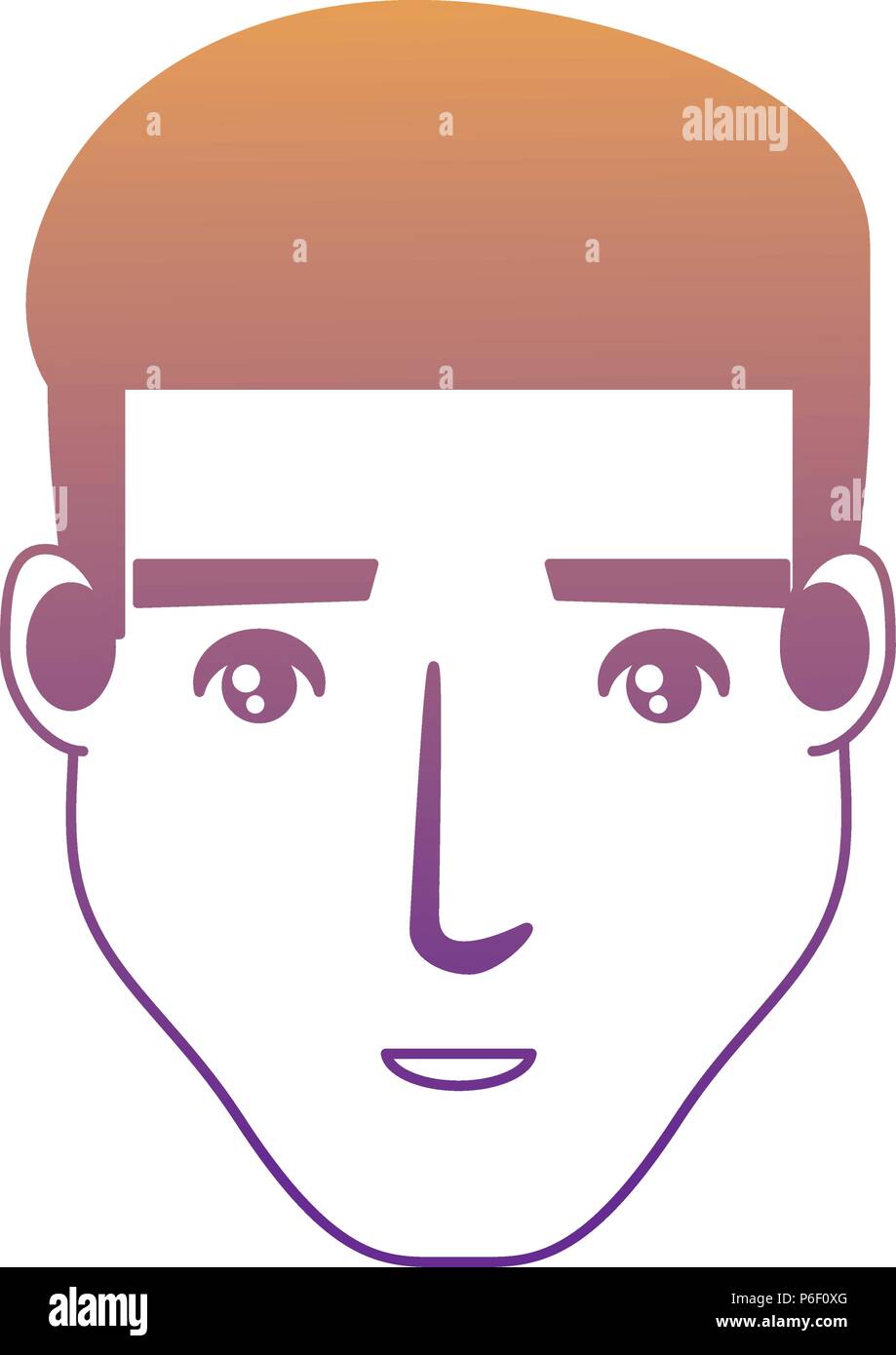 cartoon young man icon over white background, vector illustration Stock ...