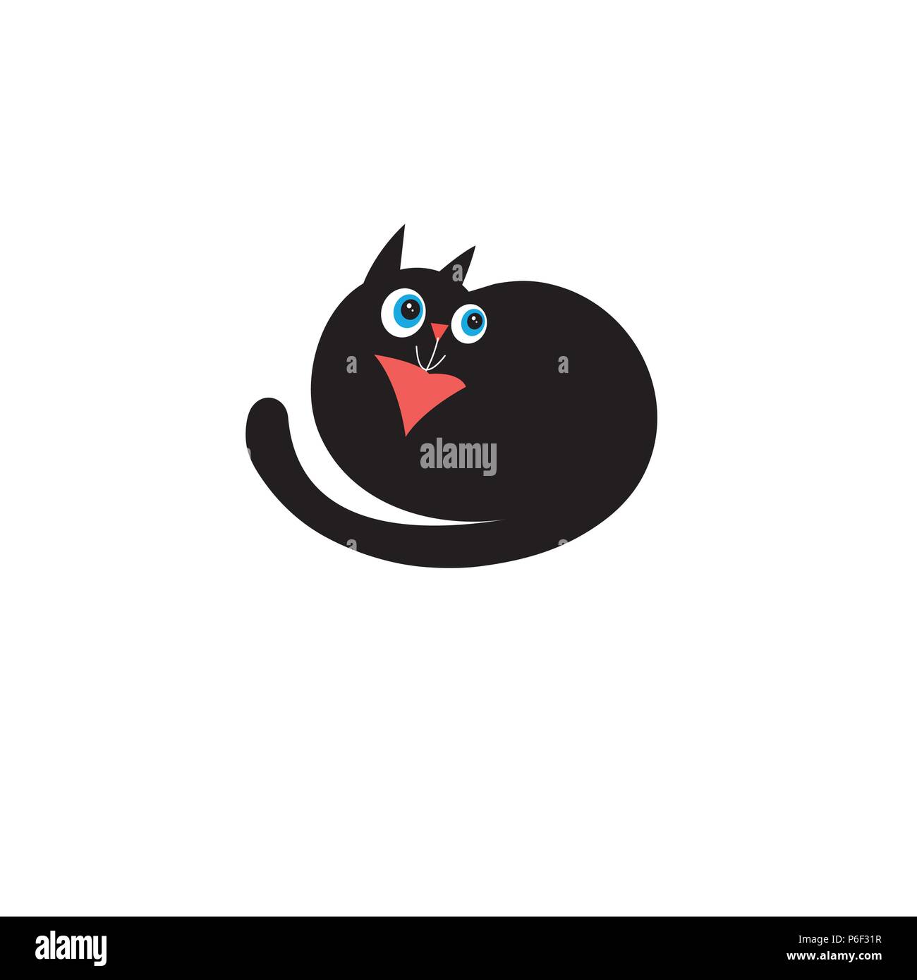 Funny cat poses vector Cut Out Stock Images & Pictures - Alamy