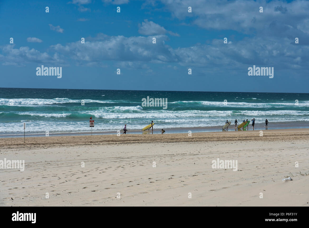 Broadbeach Australia - March 13, 2018: Surfing heaven. Broadbeach is a ...