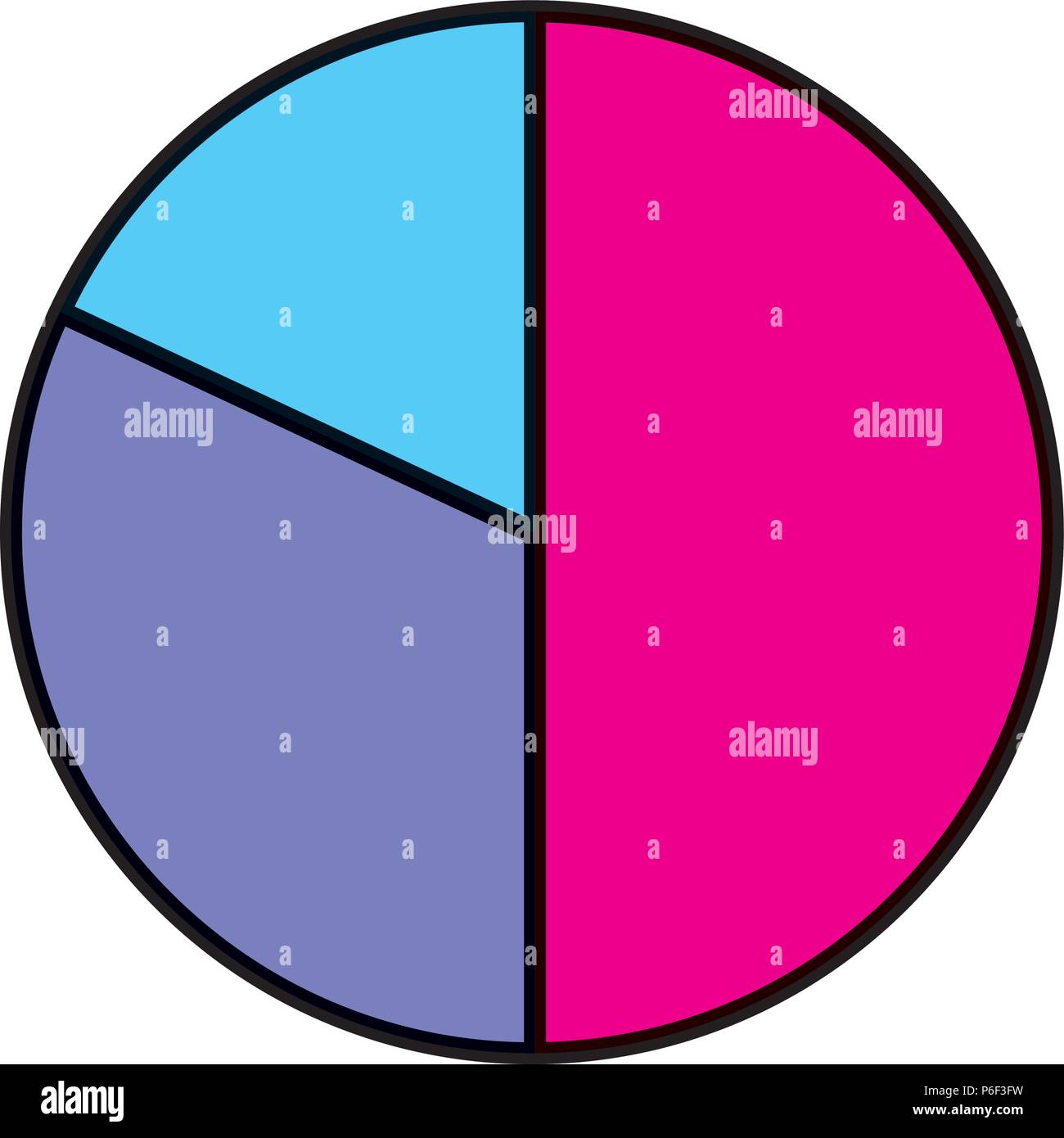 color circle statistics graphic diagram data Stock Vector Image & Art ...