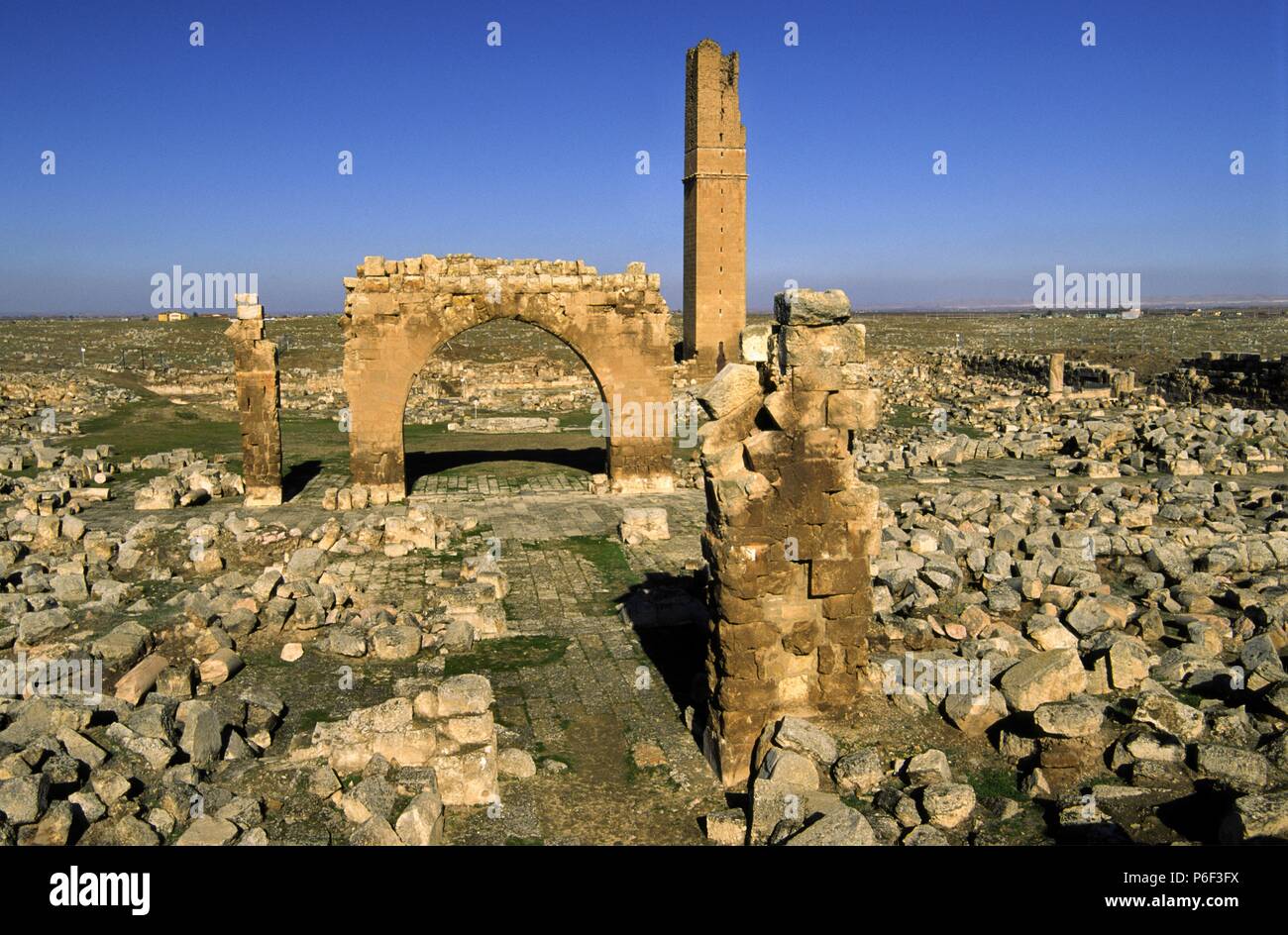 Ruinas de la mezquita Ulu Cami(s.VIII). Harran.Anatolia Sudoriental ...