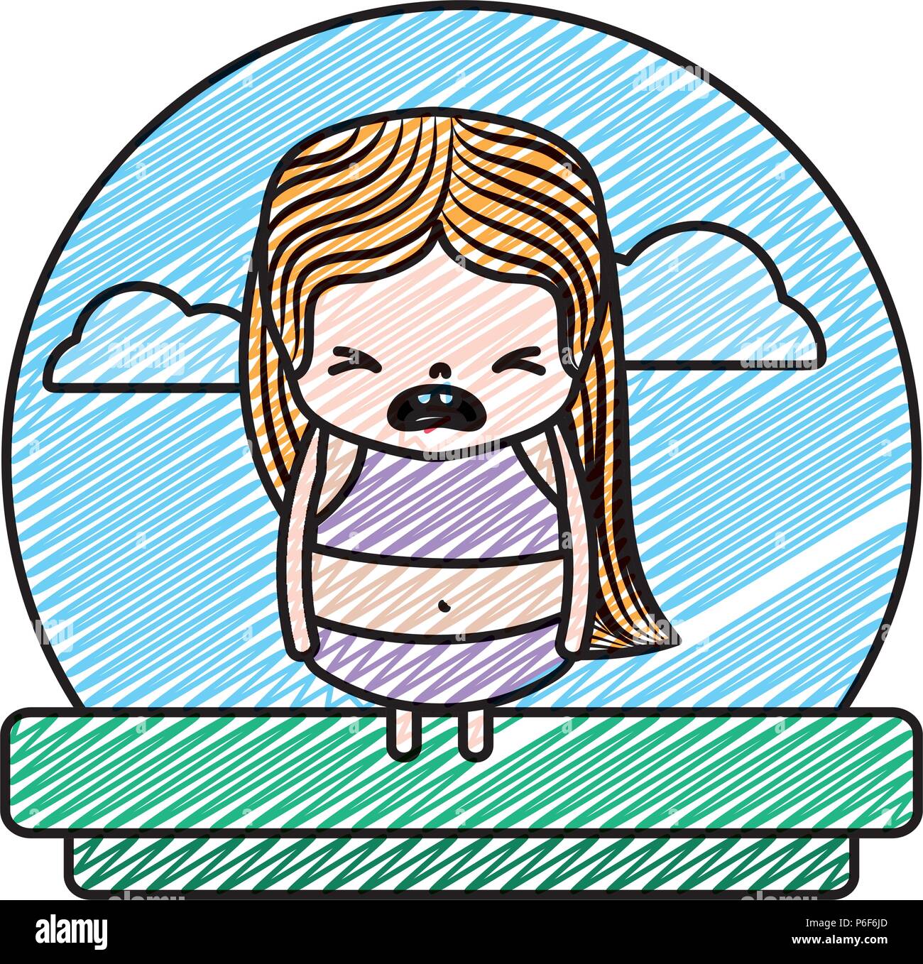 Pity girl Stock Vector Images - Alamy