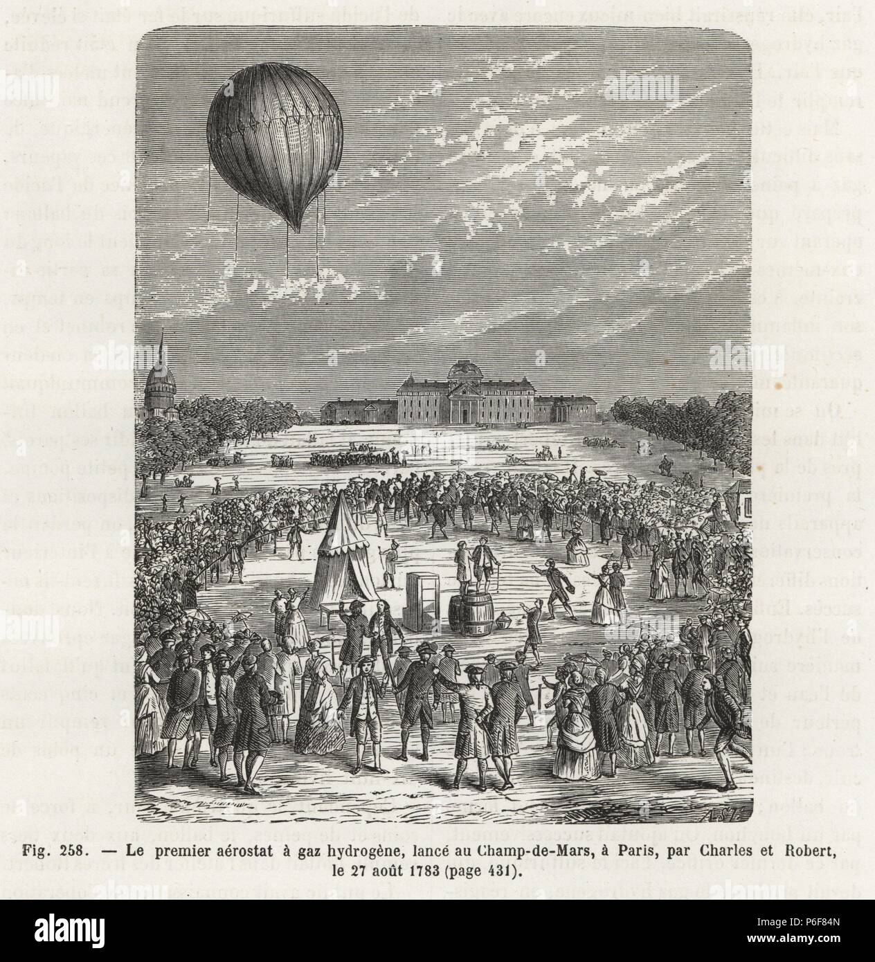 Balloonist jacques charles hi-res stock photography and images - Alamy