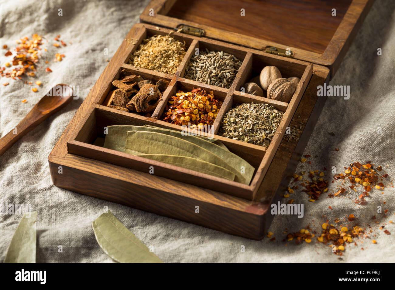 Indian spices box hi-res stock photography and images - Alamy
