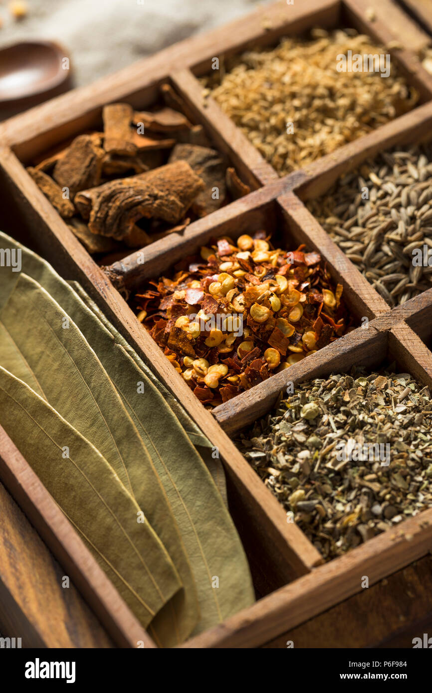 Indian spices box hi-res stock photography and images - Alamy