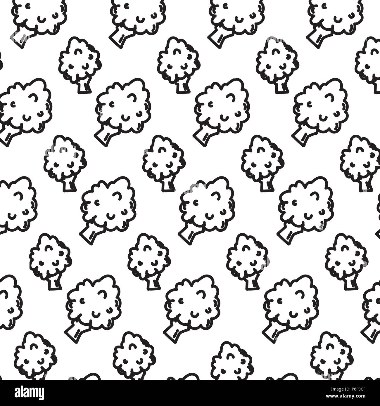 line natural tree stalk botany background vector illustration Stock ...