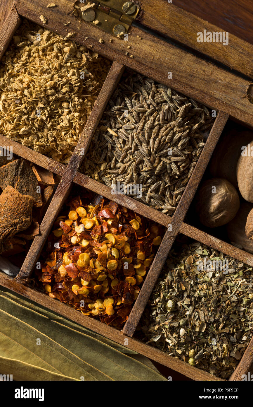 Indian spices box hi-res stock photography and images - Alamy