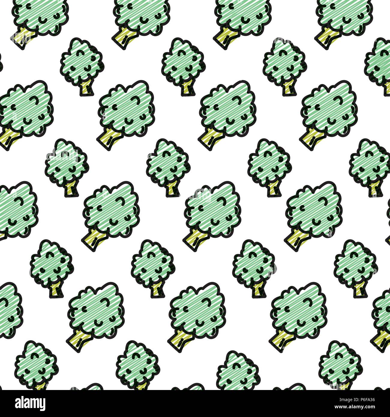 doodle natural tree stalk botany background vector illustration Stock ...