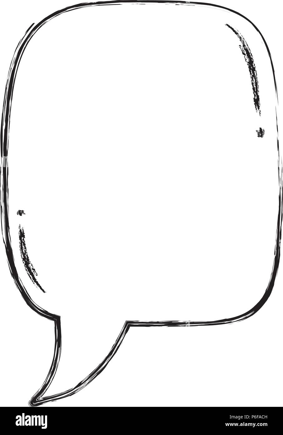 grunge chat bubble text message information vector illustration Stock ...