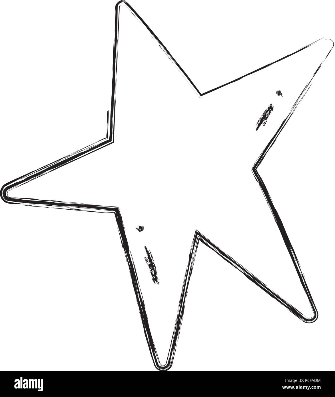 grunge sparkly starin the sky art style vector illustration Stock ...