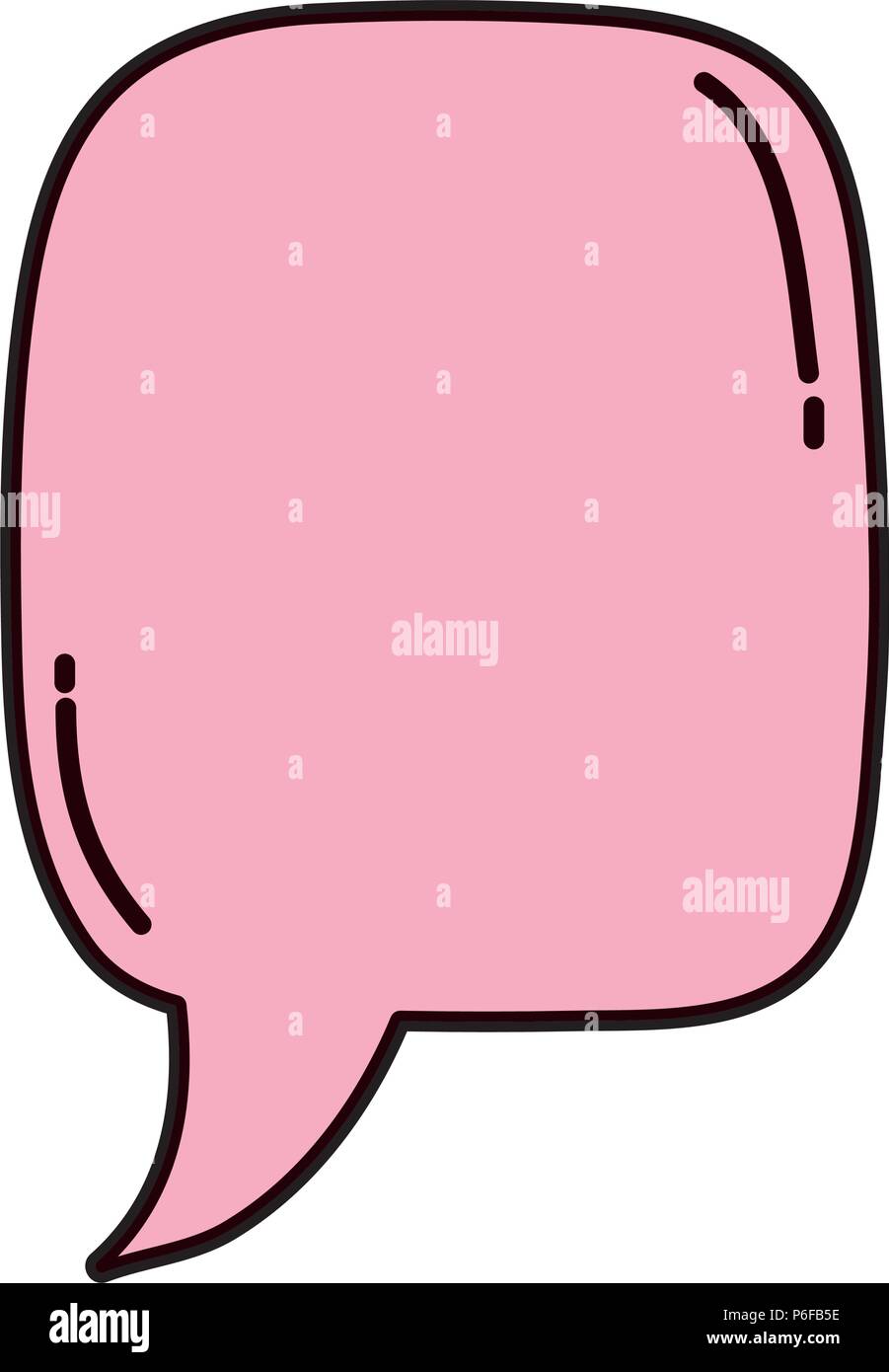 color chat bubble text message information vector illustration Stock ...