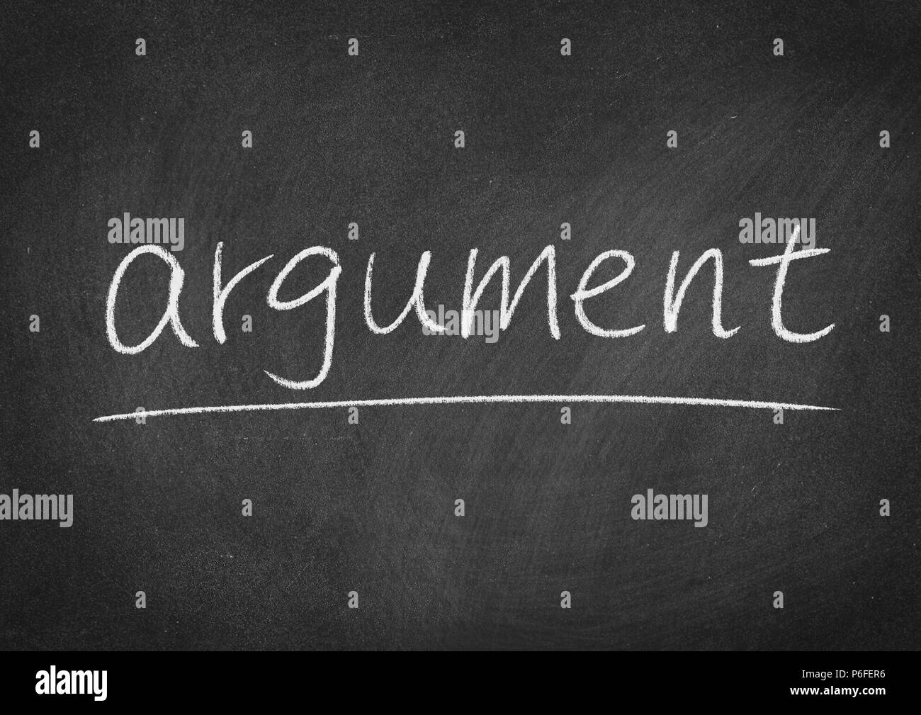 argument concept word on a blackboard background Stock Photo - Alamy